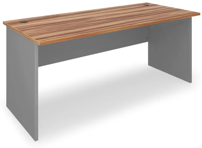 Stůl SimpleOffice 180 x 80 cm, ořech vlašský / šedá