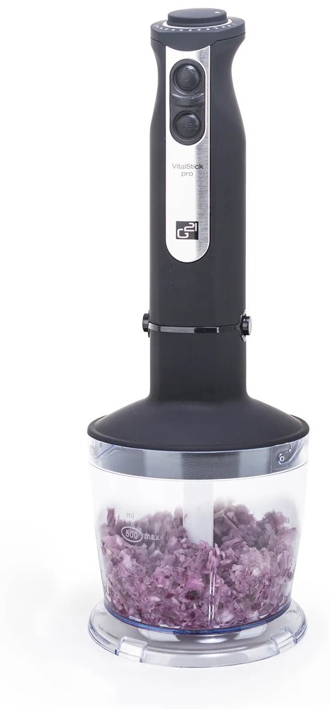 Set G21 mixér VitalStick Pro 1000 W s Food Processorem, Black