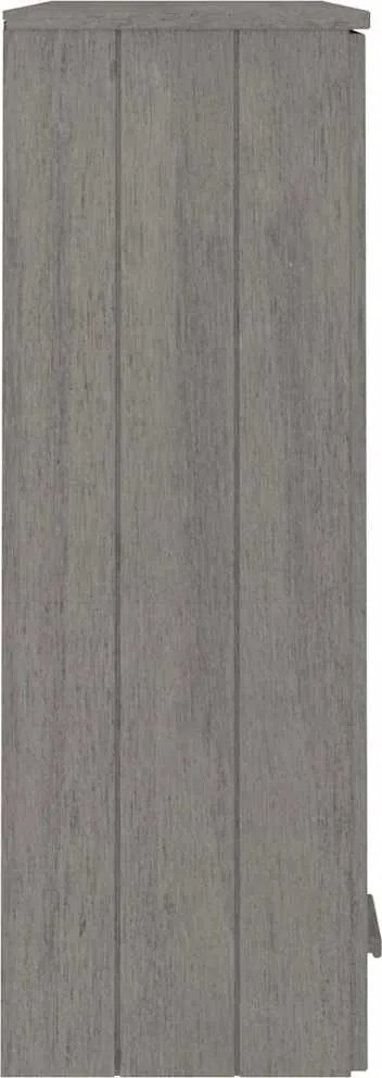 Nástavec na komodu HAMAR světle šedý 85 x 35 x 100 cm borovice 340507