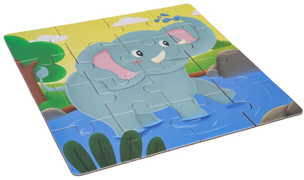 RKToys Magnetické puzzle Zvířátka – knížka na cesty