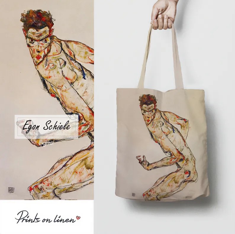 Lenbutik Taška Egon Schiele Bojovník / Fighter