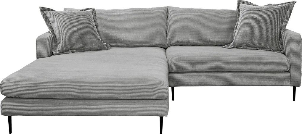 XXXLutz ROHOVÁ SEDAČKA, textil, šedá P & B - Sedací soupravy - 002330003403