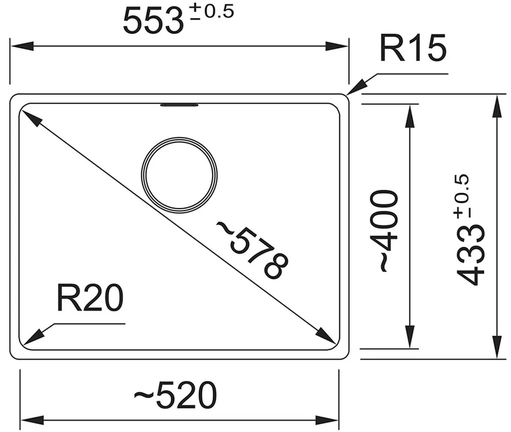 Granitový dřez Franke MRG 110-52 Bílá led