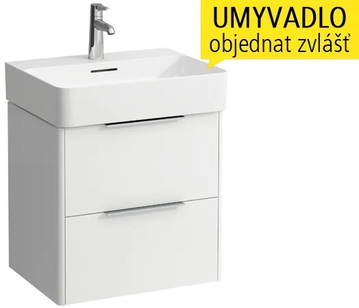 Laufen Base skříňka se 2 zásuvkami pod umyvadlo Val 55 x 42 cm, bílá/mat, Laufen