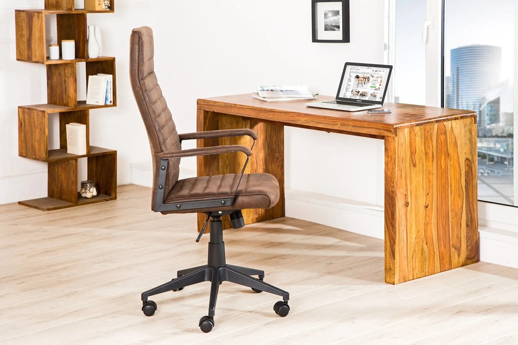 Kancelářská židle Lazio High brown vintage