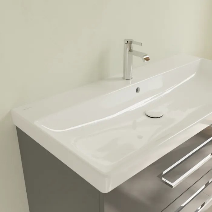 VILLEROY & BOCH Villeroy &amp; Boch AVENTO - Umyvadlo, 1000x470x180 mm, s přepadem, bílá alpin 4156A501