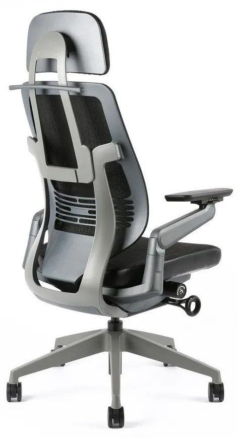 Kancelářská ergonomická židle Office Pro KARME MESH — více barev Červená žíhaná
