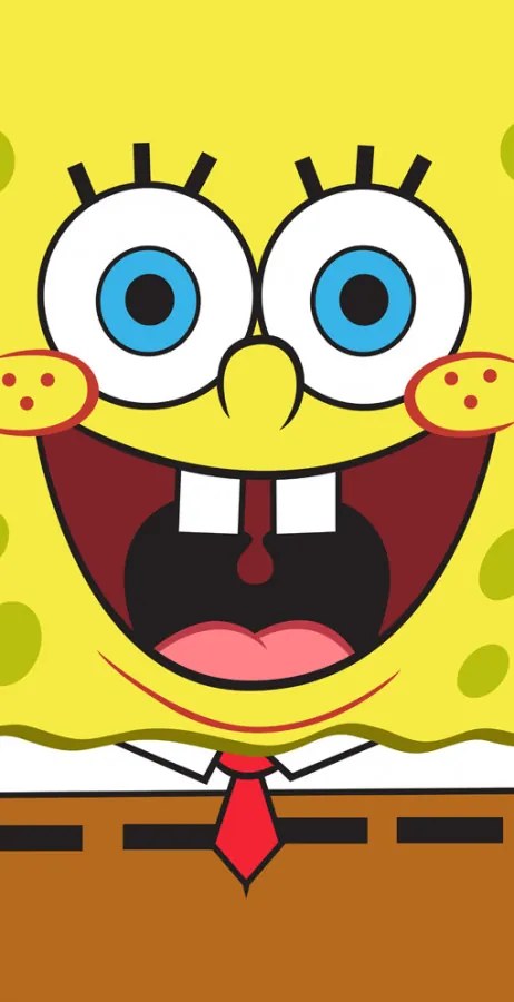 Vesna | Dětská osuška Sponge Bob Face 70x140 cm