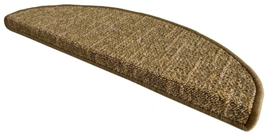 Vopi Nášlapy na schody Alassio zlatohnědé půlkruh, samolepící - 28x65 půlkruh (rozměr včetně ohybu)