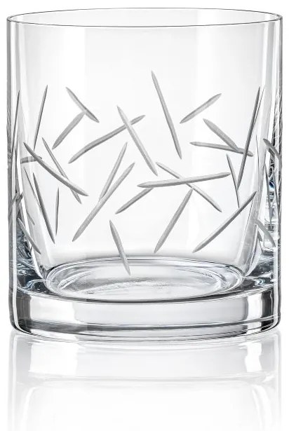 Crystalex - Bohemia Crystal Sklenice na Whisky Barline 280 ml, matný brus BM786, 4 ks