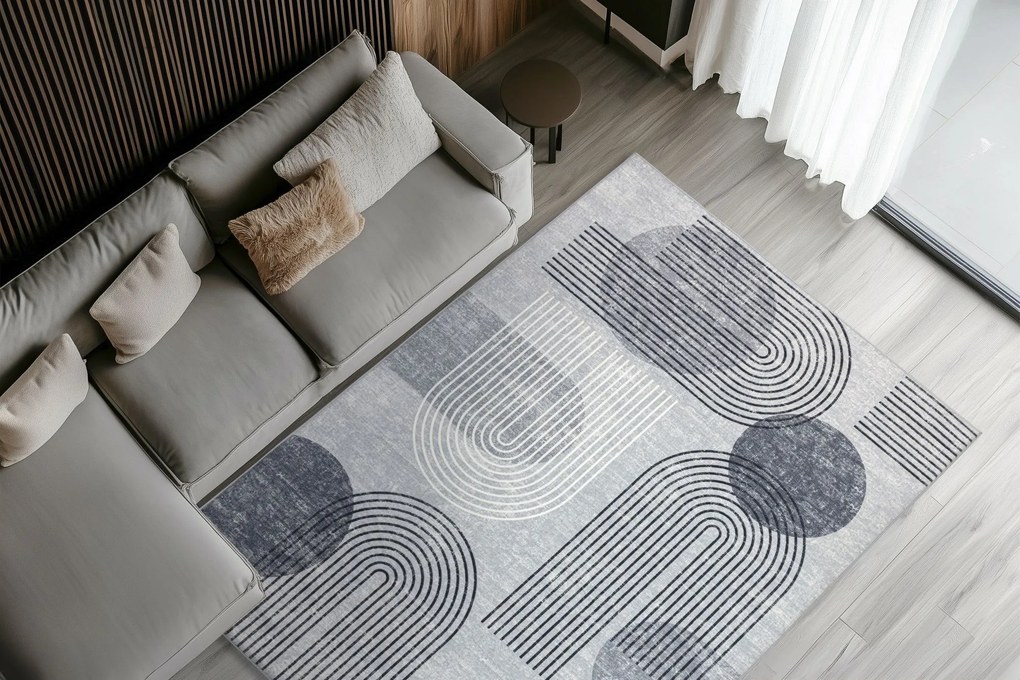 Obsession, Kusový koberec Avantgarde 101 Grey, 230x330, šedá, chodba / předsíň