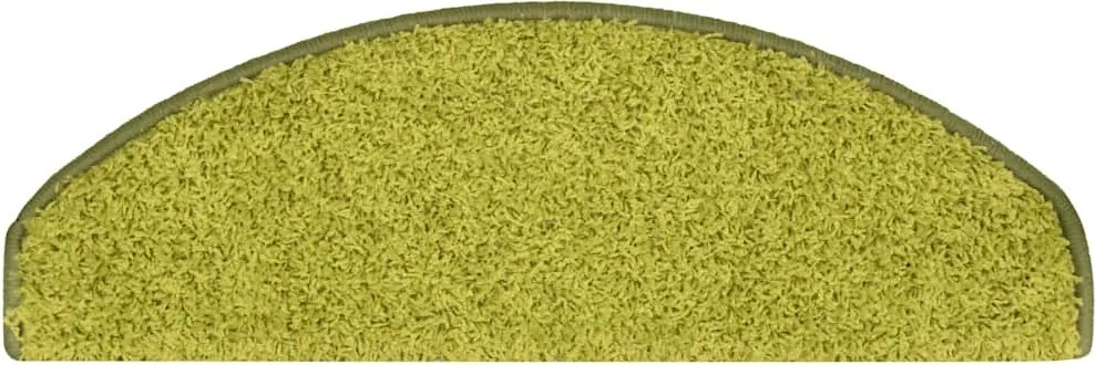 Schodové rohože 30 ks 65 x 21 x 4 cm zelené, půlkulaté, velké 3365823