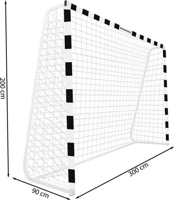 Branka na fotbal 300x200x90 cm SPRINGOS SG0011