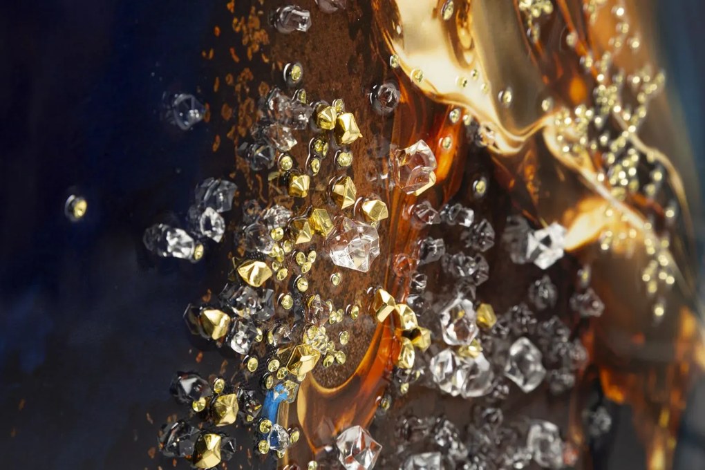 Obraz Andromeda A 60x90 cm modrý/zlatý