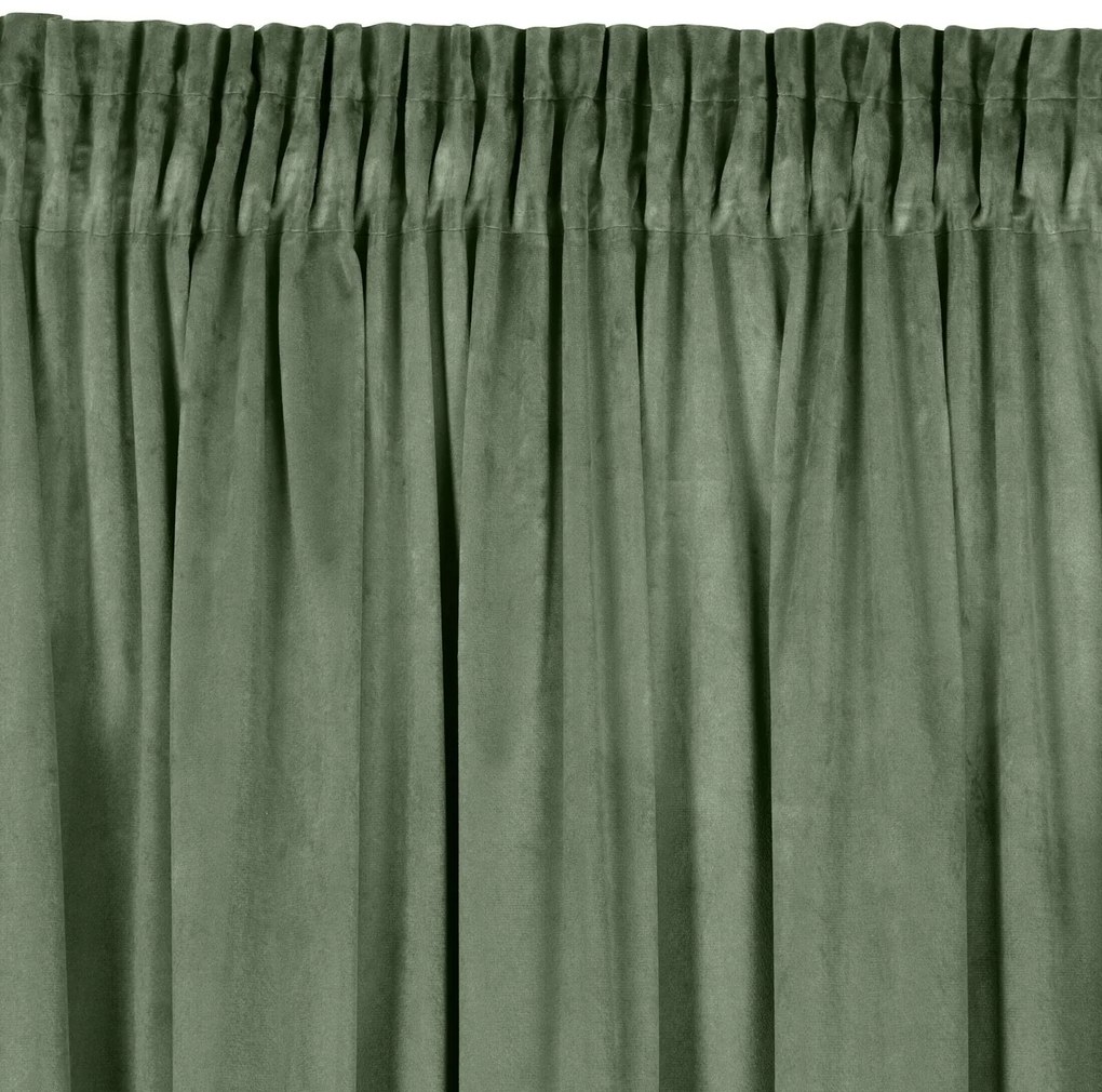 ZATEMŇOVACÍ ZÁVĚS NA PÁSCE MELANIE 140X270 CM OLIVOVÁ
