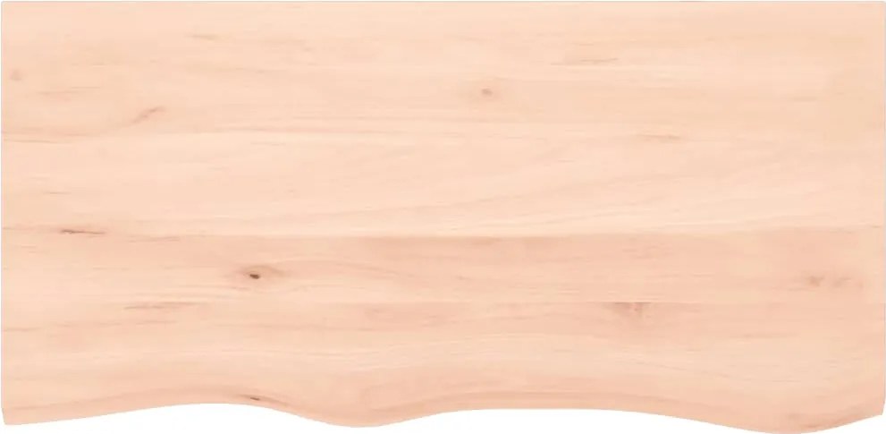 Koupelnová deska 100 x 50 x 2 cm neošetřené masivní dřevo 3156035