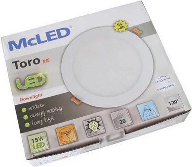 LED podhledové svítidlo McLED TORO R15 TR172-15W4000K-W-EN neutrální bílá ML-412.014.33.0