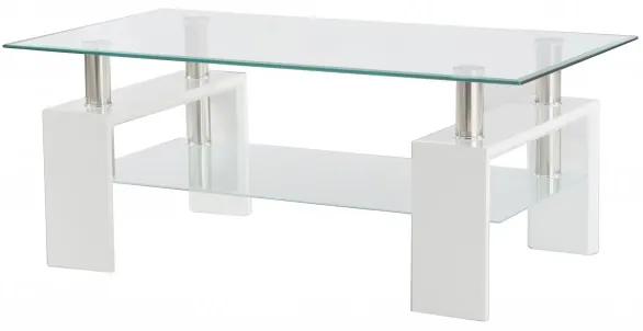 Sconto Konferenční stolek TOLEDO bílá/sklo
