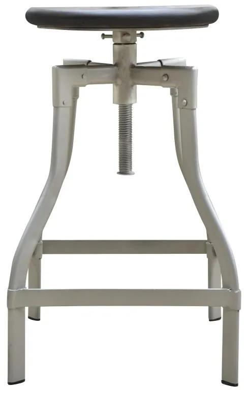 Barová židle Thunder, 60-74 cm, šedé mango