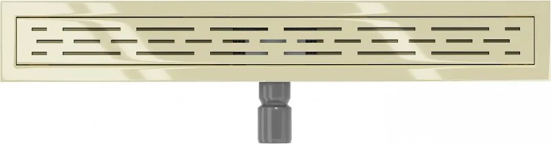 Mexen Flat M01 nerezový sprchový žlab 50 cm, zlatá, 1520050-15