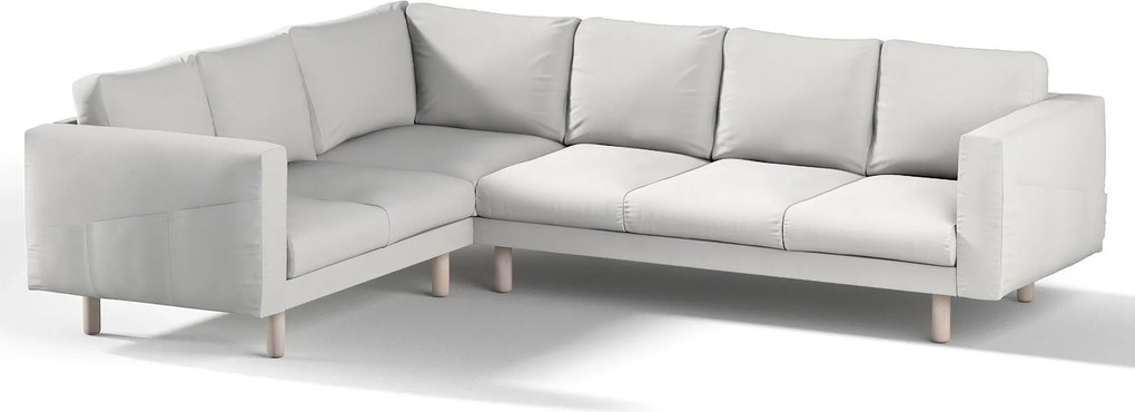 Potah na pohovku IKEA Norsborg rohová 5-místná barva šedá látka pletený vzor