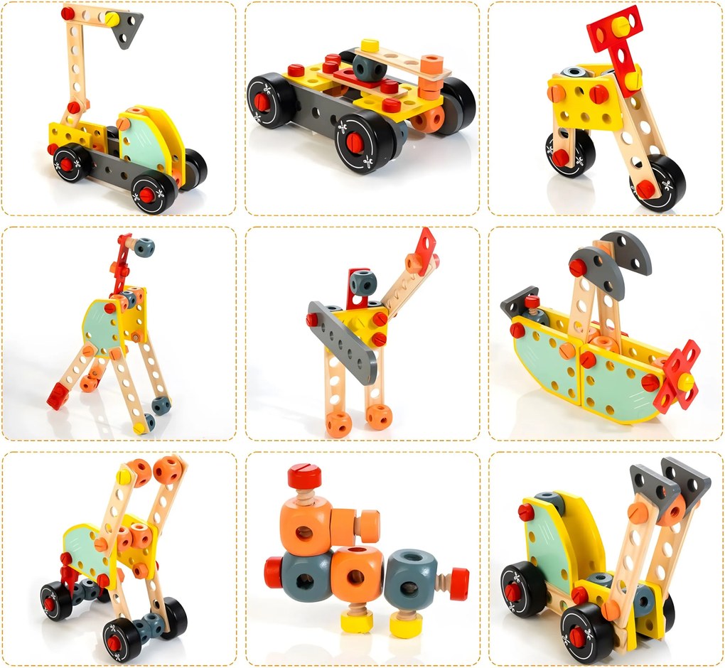 Dětská dílna WOODO ECOTOYS vícebarevná