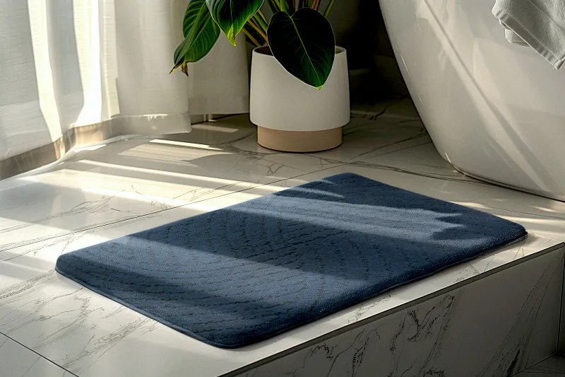 Koupelnová předložka CTN tmavě modrá Comfort, 1 set