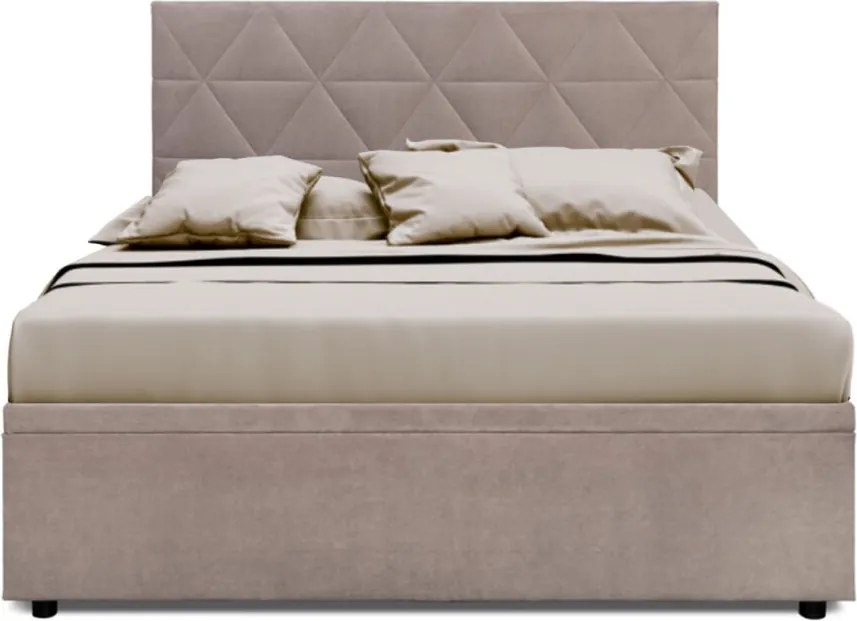 Postel Fro Caro 160x200 s roštem, úložným prostorem Mono 233, béž