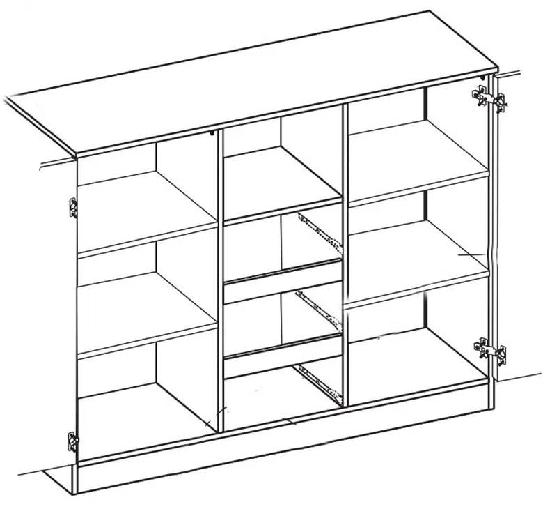 Ložnice EFFECT s | 5 dílů | sonoma/andersen