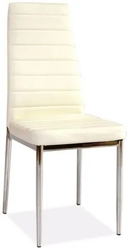 Jídelní židle H-261 - bílá/chrom