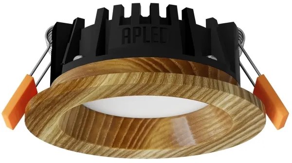 APLED - LED Podhledové RONDO WOODLINE LED/3W/230V 4000K pr. 9 cm jasan masiv