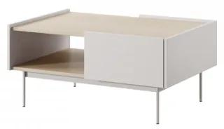 Konferenční stolek Coriko CL97, Barva: cashmere + cashmere / dąb linea