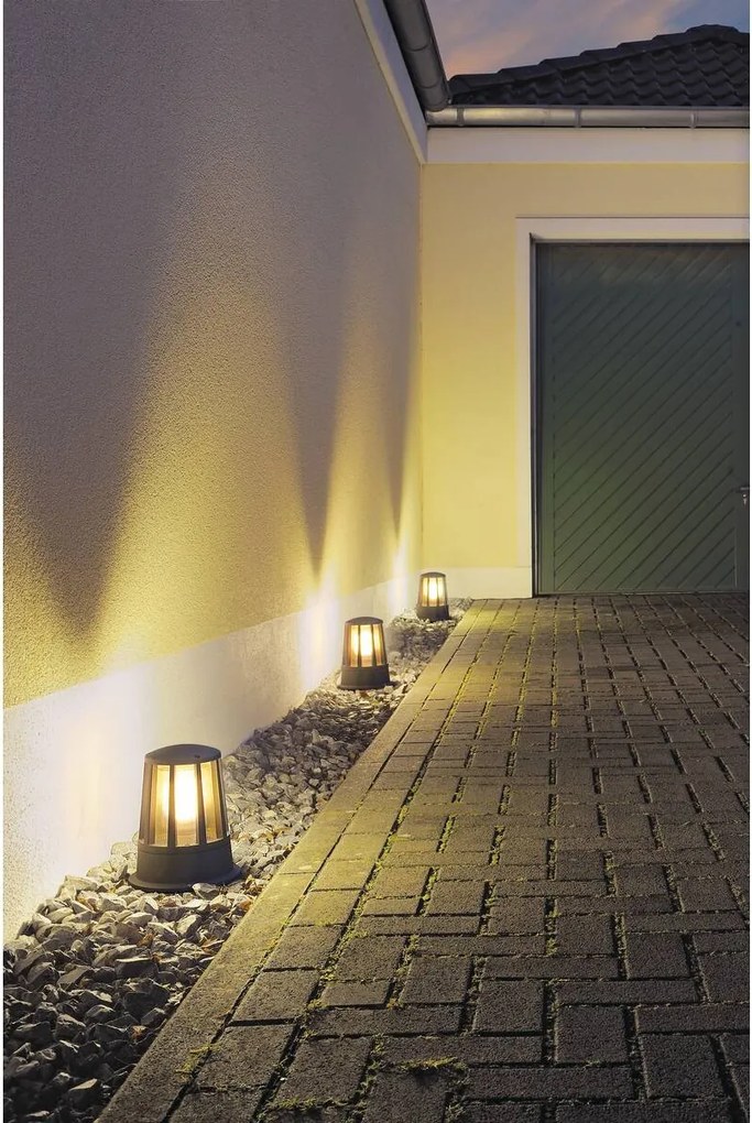 LA 230435 Venkovní svítidlo CONE venkovní kamenná šeď 230V E27 100W IP54 - BIG WHITE (SLV)