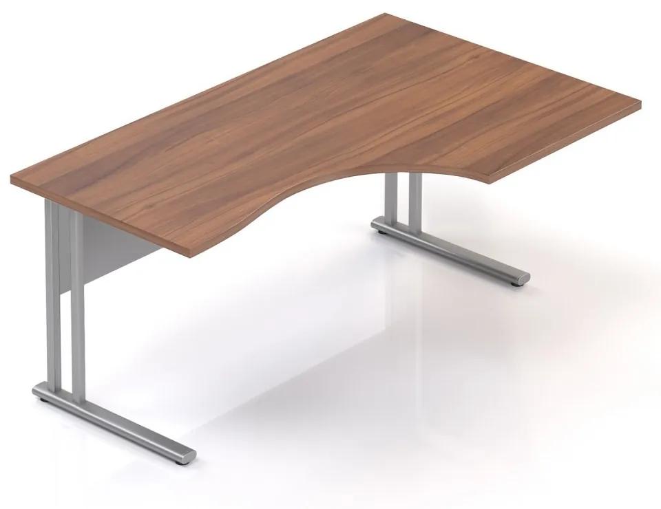 Rohový stůl Visio LUX 160 x 100 cm, pravý, ořech