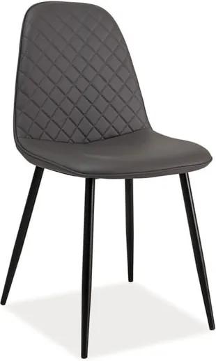 Jídelní čalouněná židle TEO C šedá