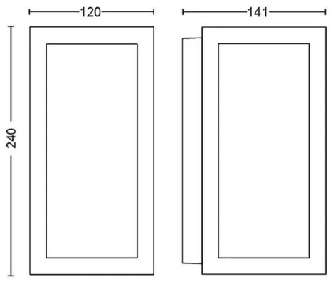 Philips 17429/30/P7 - LED RGB Venkovní svítidlo Hue IMPRESS 2xLED/8W/230V IP44