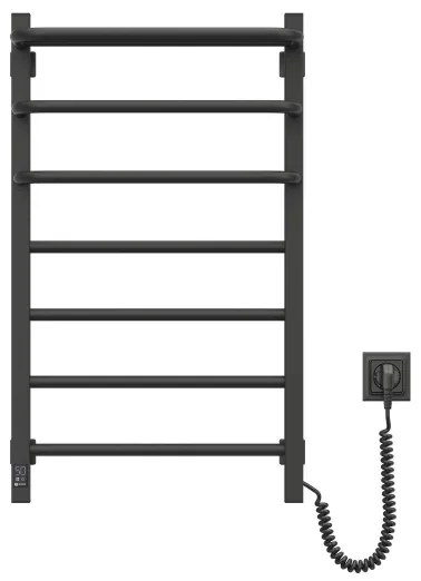 Koupel. elektrický radiátor s term. FORTIS 350W/230V 80,6 cm IP44 černá pravá