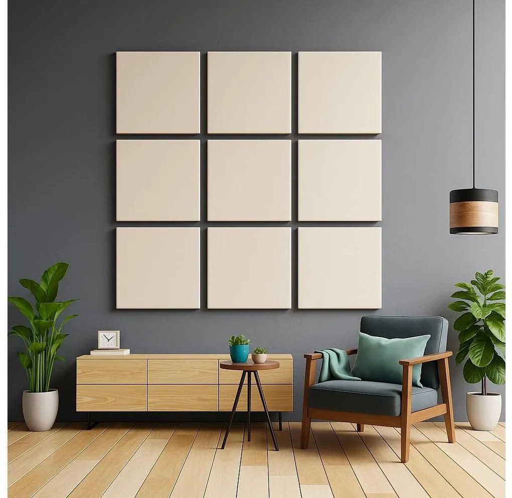 Pyrotek Akustický panel SILENCE 58x58 cm krémová 17075-AP-001