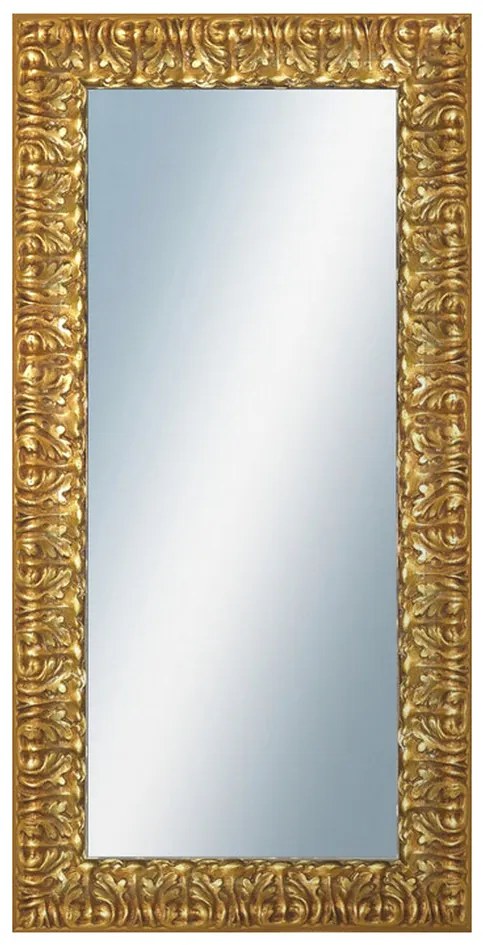 DANTIK - Zarámované zrcadlo - rozměr s rámem cca 50x100 cm z lišty ZVRATNÁ zdobná zlatá (2888)