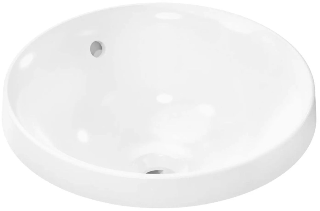 Hansgrohe Xuniva S - Umývátko, průměr 40 cm, s přepadem, bez otvoru pro baterii, SmartClean, bílá 61054450