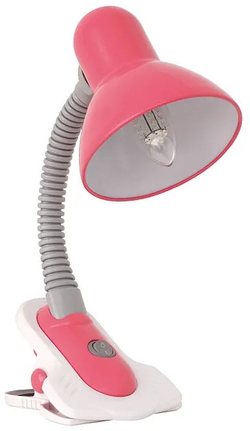 Stolní lampa s klipem Kanlux Suzi 07153 růžová