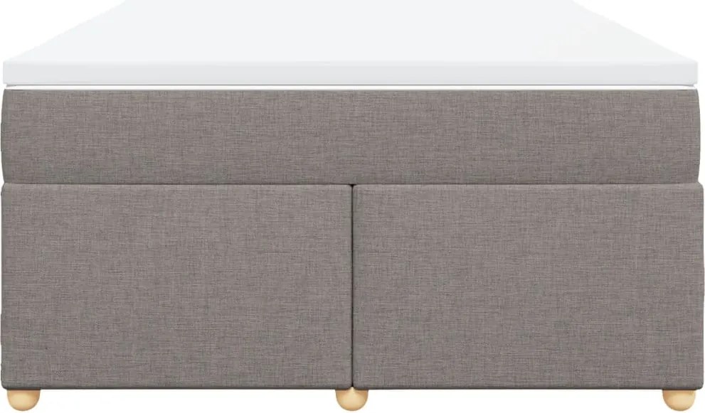 Box spring postel s matrací taupe 160x200 cm textil 3285391