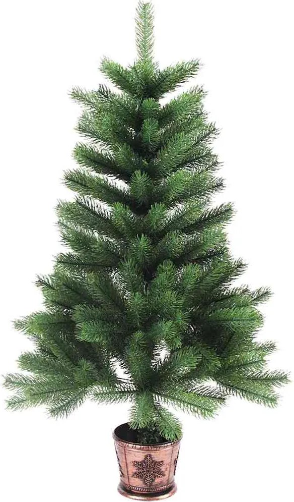 Vánoční stromeček s 150 LED diodami s stojanem Zelená 90 cm PE 3396303