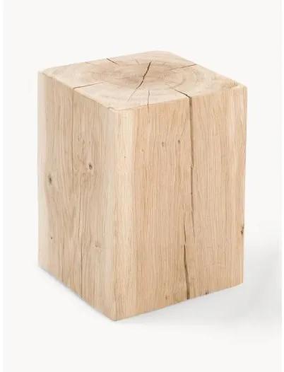 Stolička z dubového dřeva Block