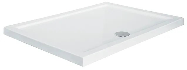 Besco Obdélníková sprchová akrylátová vanička ALPINA R 100x80 (120x80, 120x90) SlimLine Barva: Bílá, Rozměry (cm): 100x80