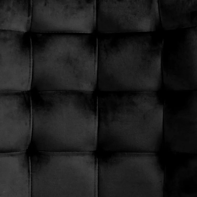 80677 MIADOMODO Sada prošívaných jídelních židlí, černá 6 ks