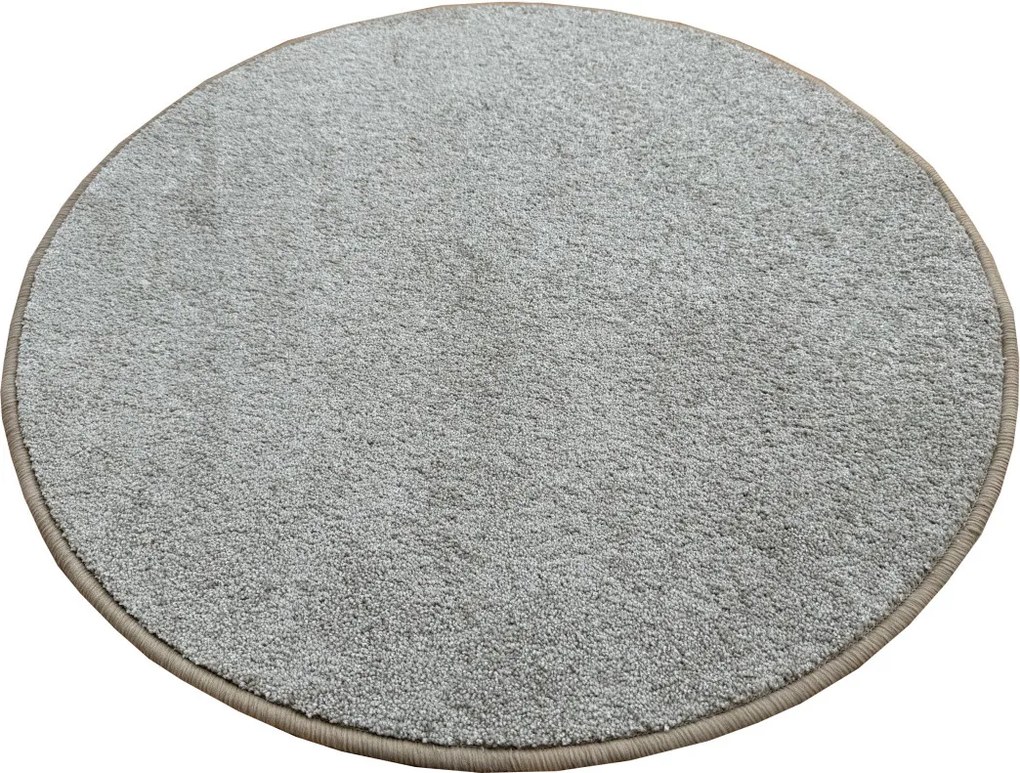 Vopi, Kusový koberec Capri světle béžový kruh, 67x67 (průměr) kruh, béžová, chodba / předsíň