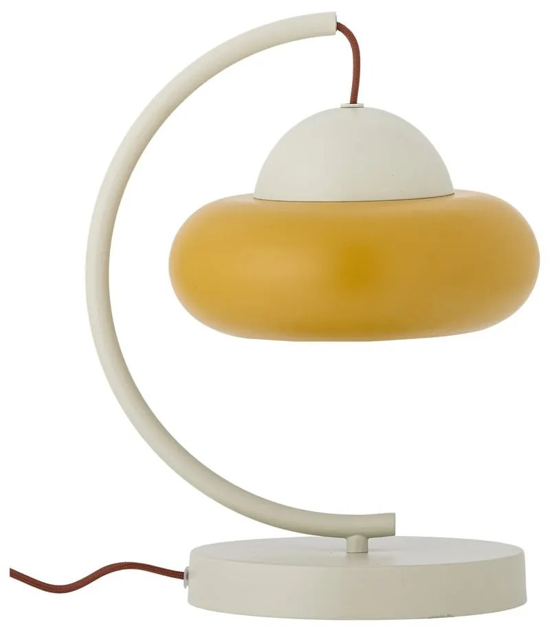 Okrově žlutá/krémová stolní lampa (výška 34,5 cm) Bubble – Bloomingville