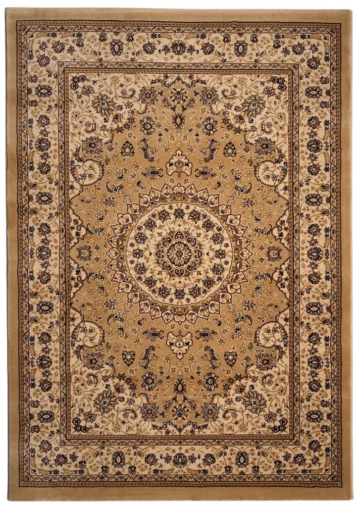 Spoltex, Kusový koberec Salyut beige 1566 A, 120x170, béžová, kancelář