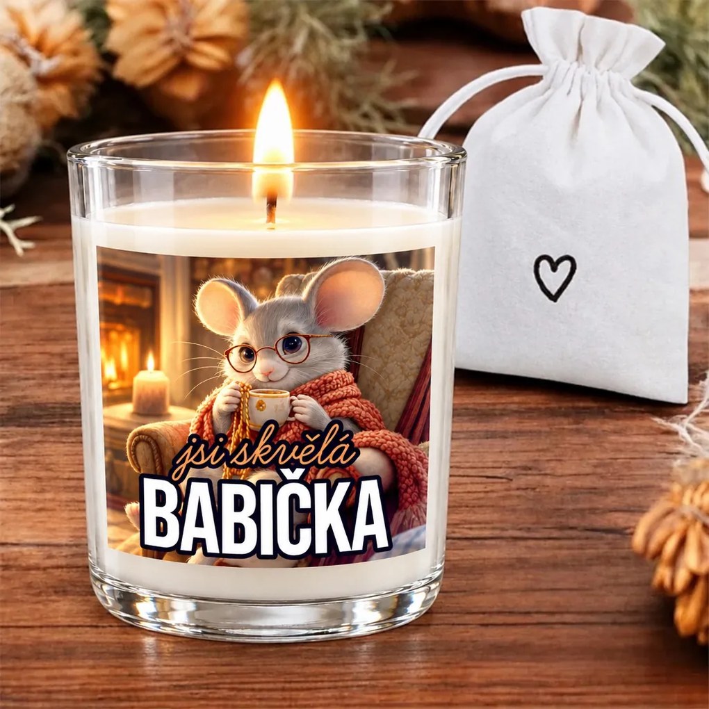 Ahome CZ Krásná svíčka Jsi skvělá babička